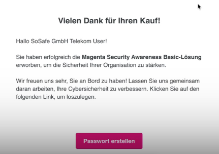 Magenta Security Awareness: Getting started - activate your SoSafe ...
