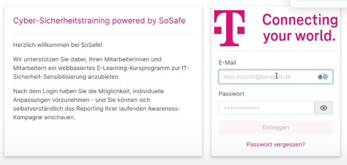 Magenta Security Awareness: Getting started - activate your SoSafe ...