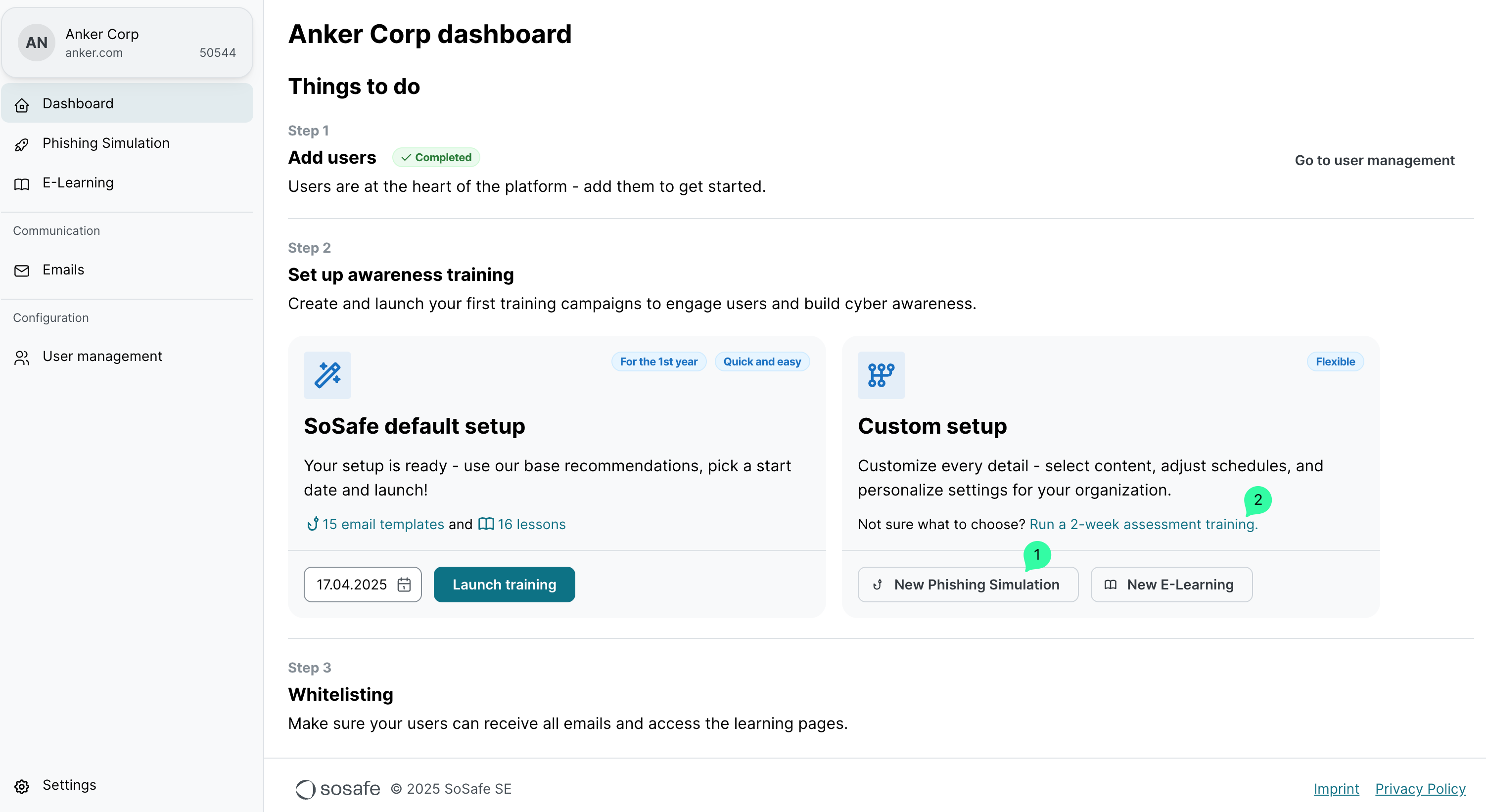 Magenta Security Awareness: How to set up Phishing Simulations